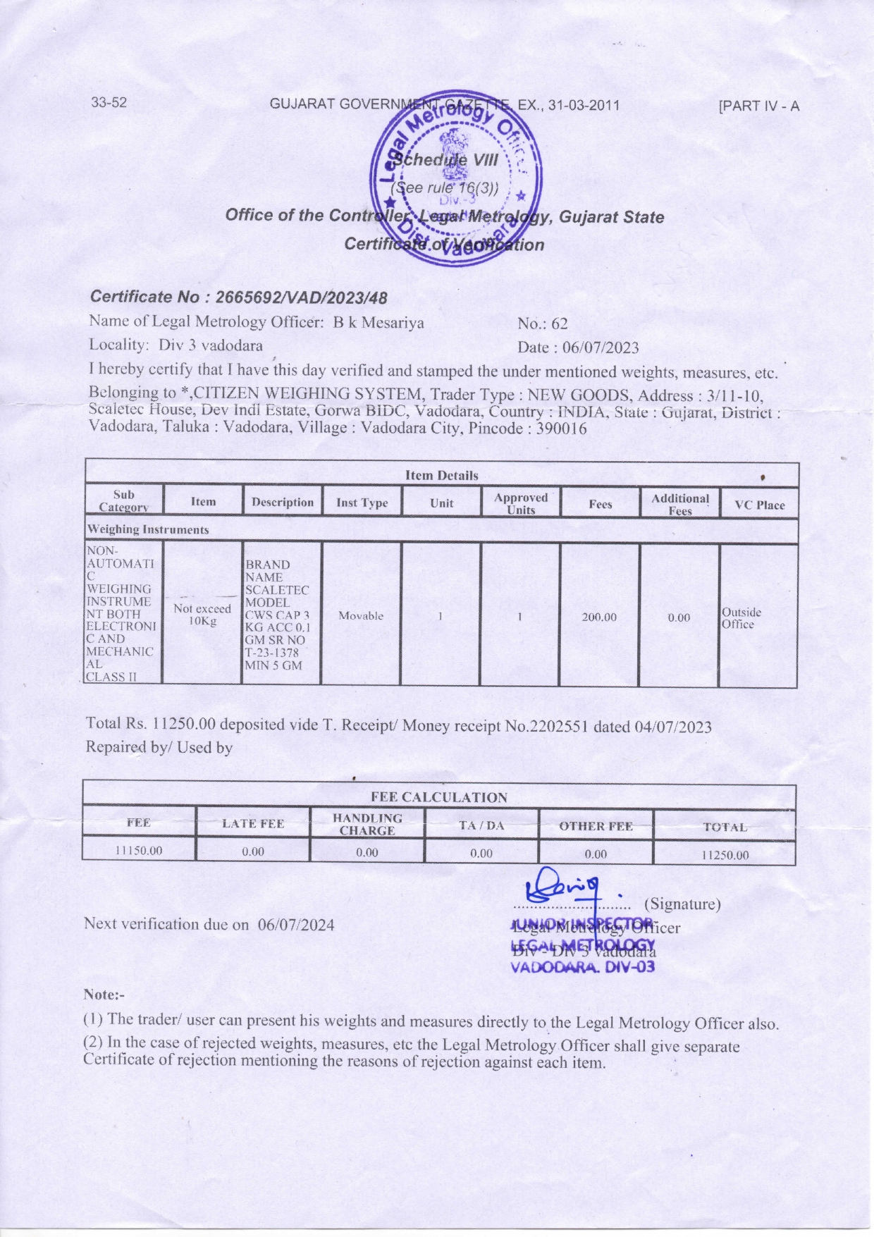 Certifications - Nutriley Healthcare